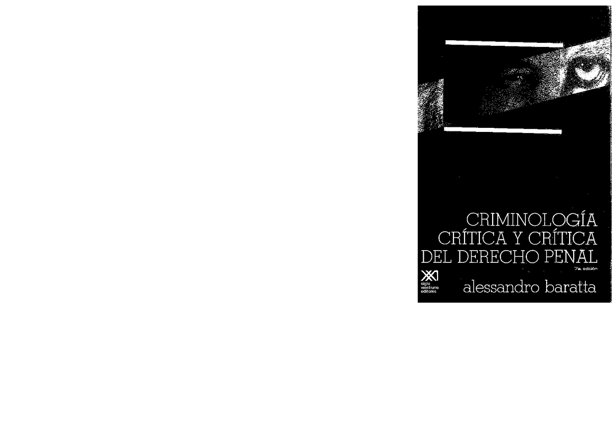 3. Eje temático II y III. Alessandro Baratta 1 l organized ...