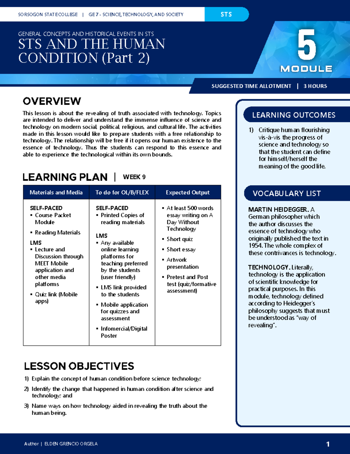 Module 5 - This lesson is about the revealing of truth associated with ...