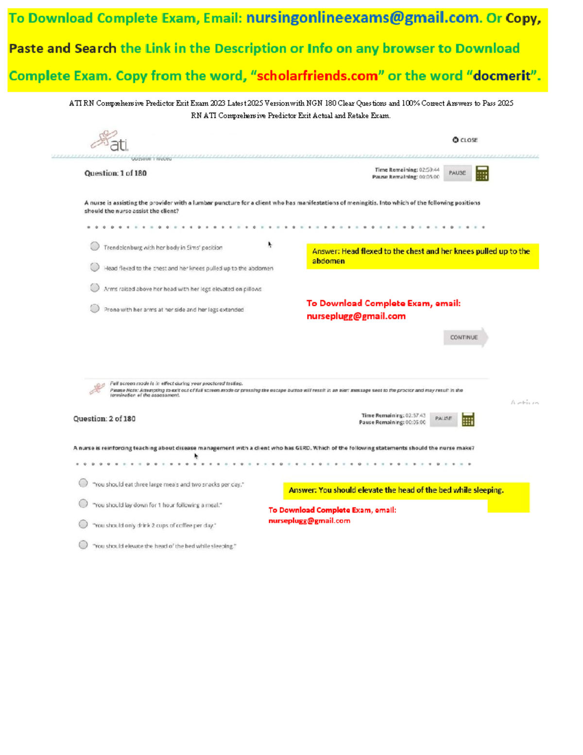 Trusted ATI RN Comprehensive Exit Exam 2023 with NGN (2025 Update ...