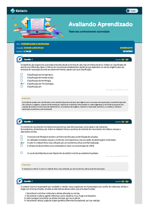 Estudo Dirigido de Imunologia - Imundogia S T Q S S D Estudo dirigido ...