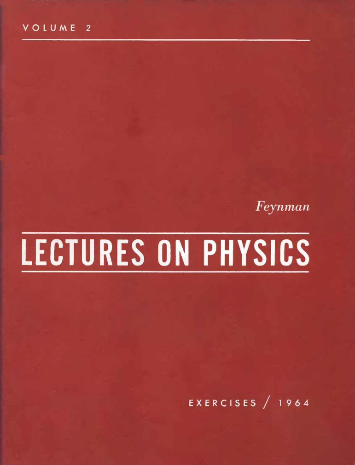 Exercises 2 - Feynman Lectures on Physics (1964) - Studocu