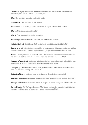 OCR A Level Law 2023 Comprehensive Topic Revision Checklist - Studocu