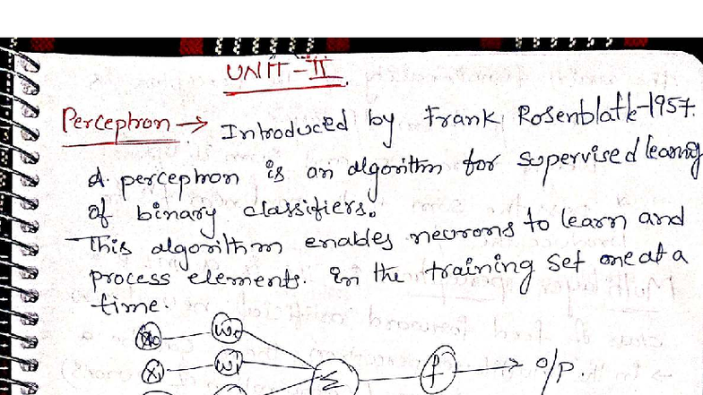 Unit-2 ML: Key Concepts and Process Elements in Machine Learning - Studocu