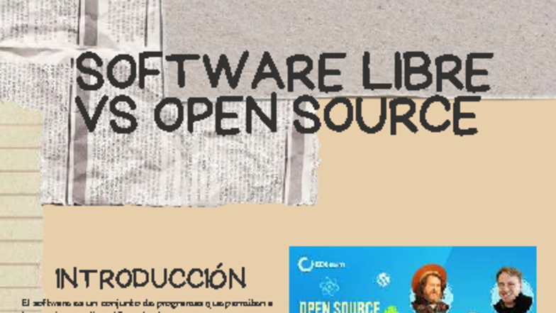 Infografía: Software Libre vs Open Source - Introducción 20251028 - Studocu