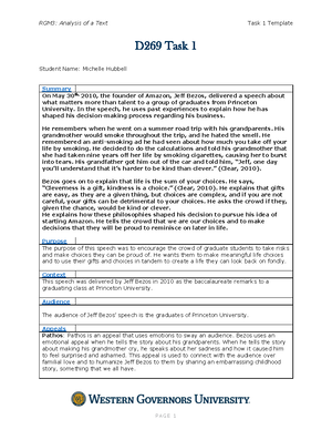 D269 Task 2 The Effect of Technology on Children - Michelle Hubbell Composition: Writing with a ...