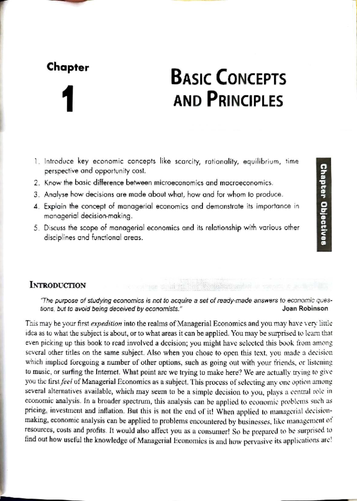 Managerial Economics - Chapter 1: Basic Concepts and Principles - Studocu