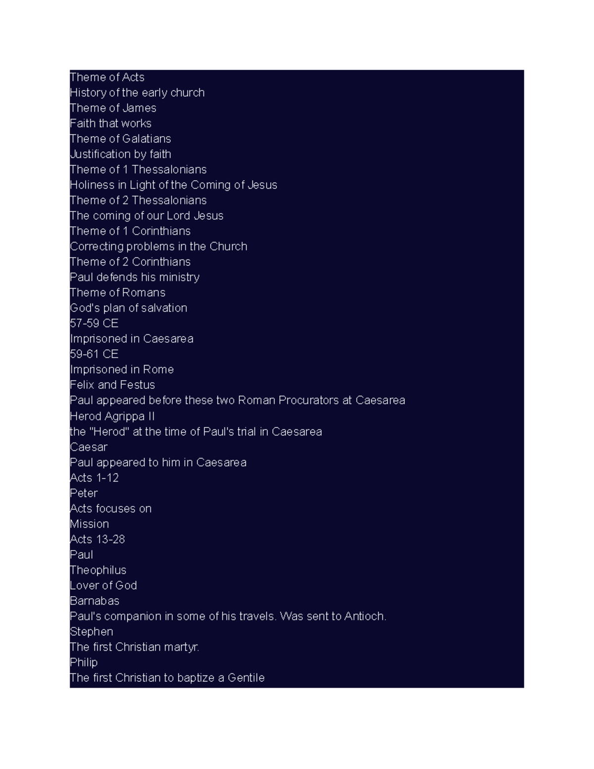 Study Guide: Exam 2 - Key Themes in Early Church (NT 200) - Studocu
