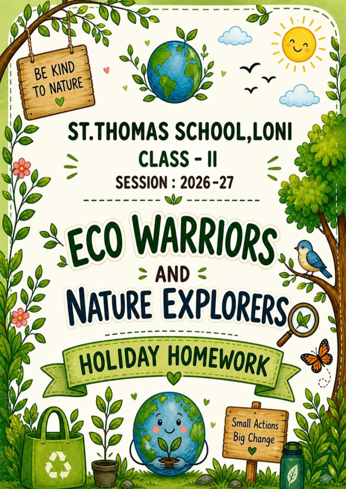Class 2 Holiday Homework Activities and Fun Projects - Studocu