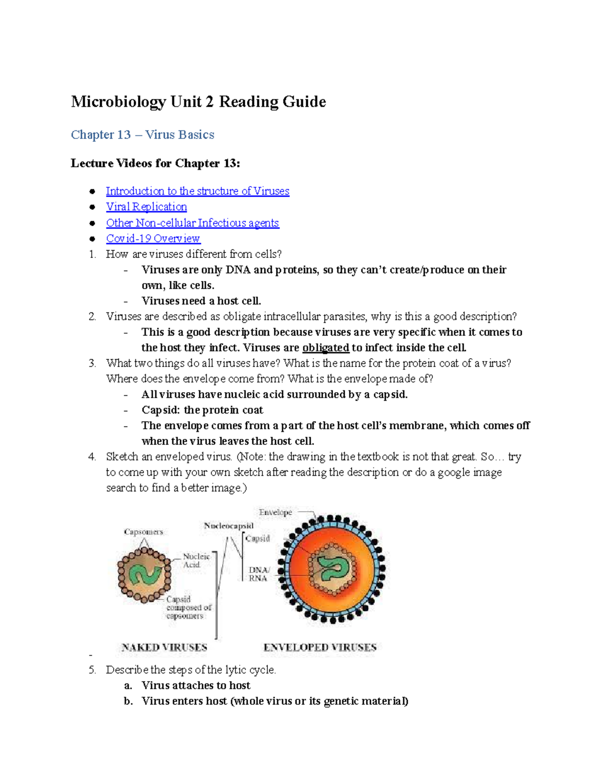 BIO 275-H102 Unit 2 Reading Guide - Microbiology Unit 2 Reading Guide ...