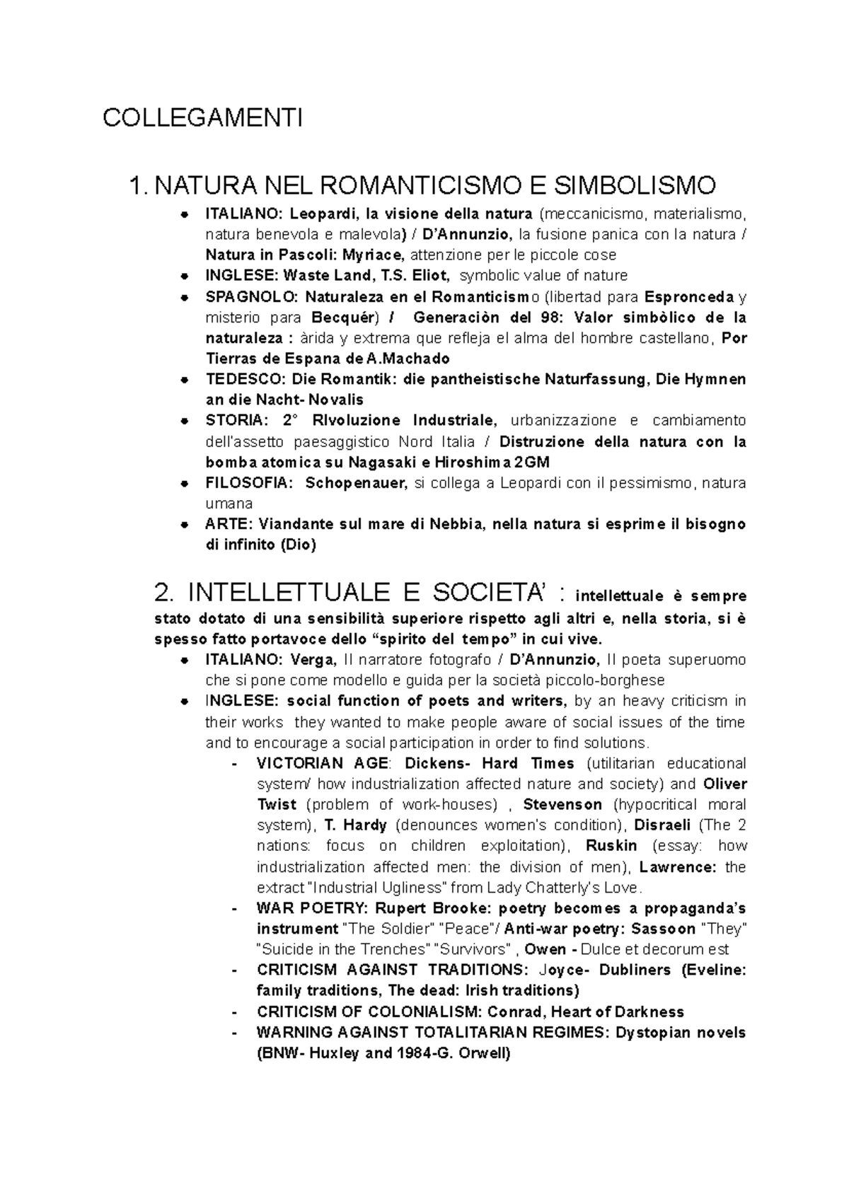 La donna - collegamenti per esame di maturità - Italiano Differenze tra ...