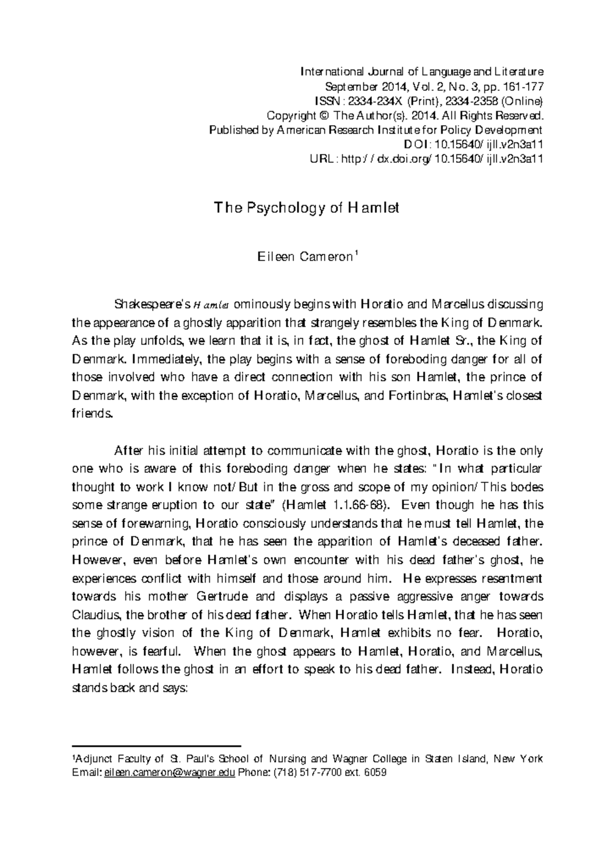 Psychology of Hamlet: Analyzing the Oedipal Complex in ELT 101 - Studocu