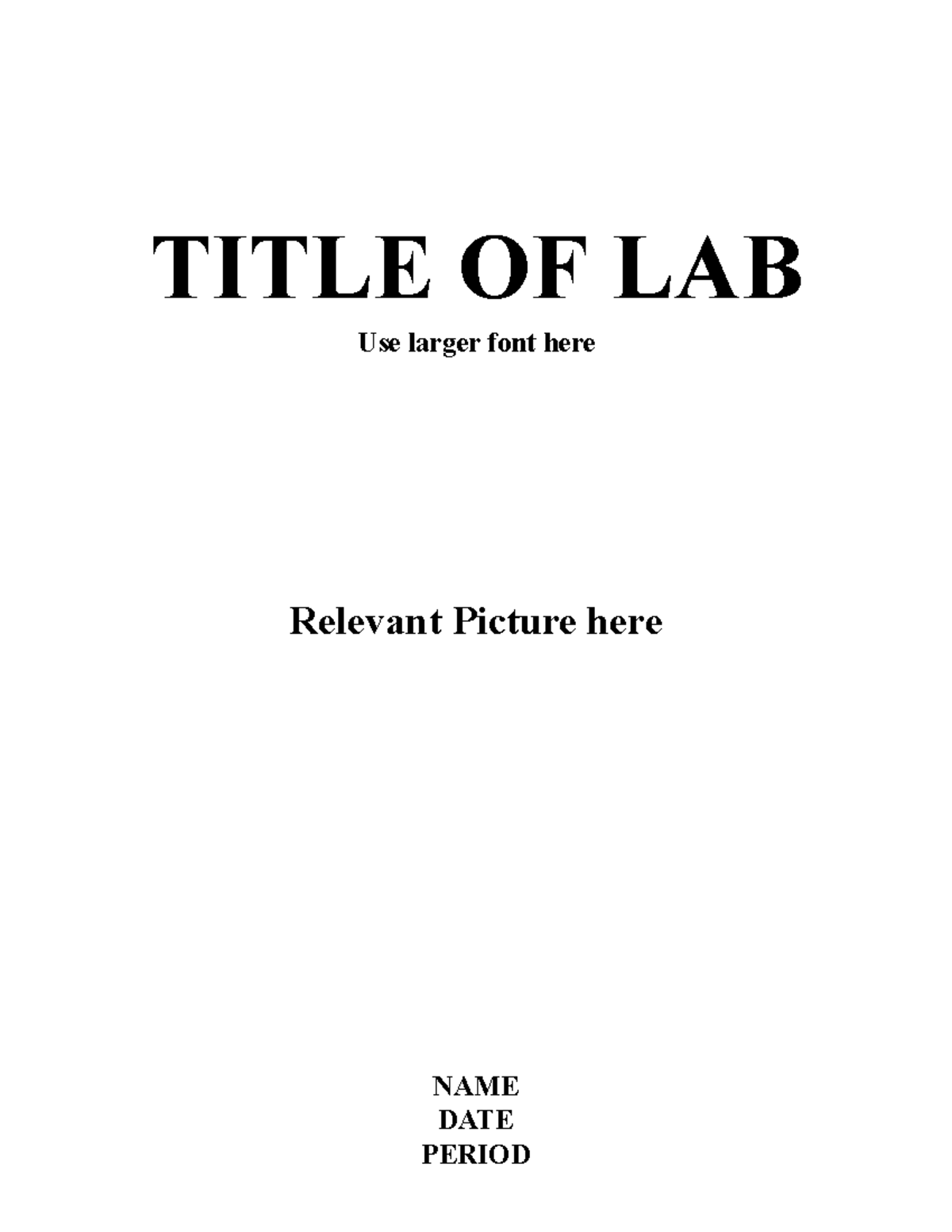 LAB Report Format Guidelines (25-26) - Studocu