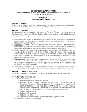 DL 1440 del SNPresupuesto Publico - DECRETO LEGISLATIVO Nº 1440 DECRETO ...