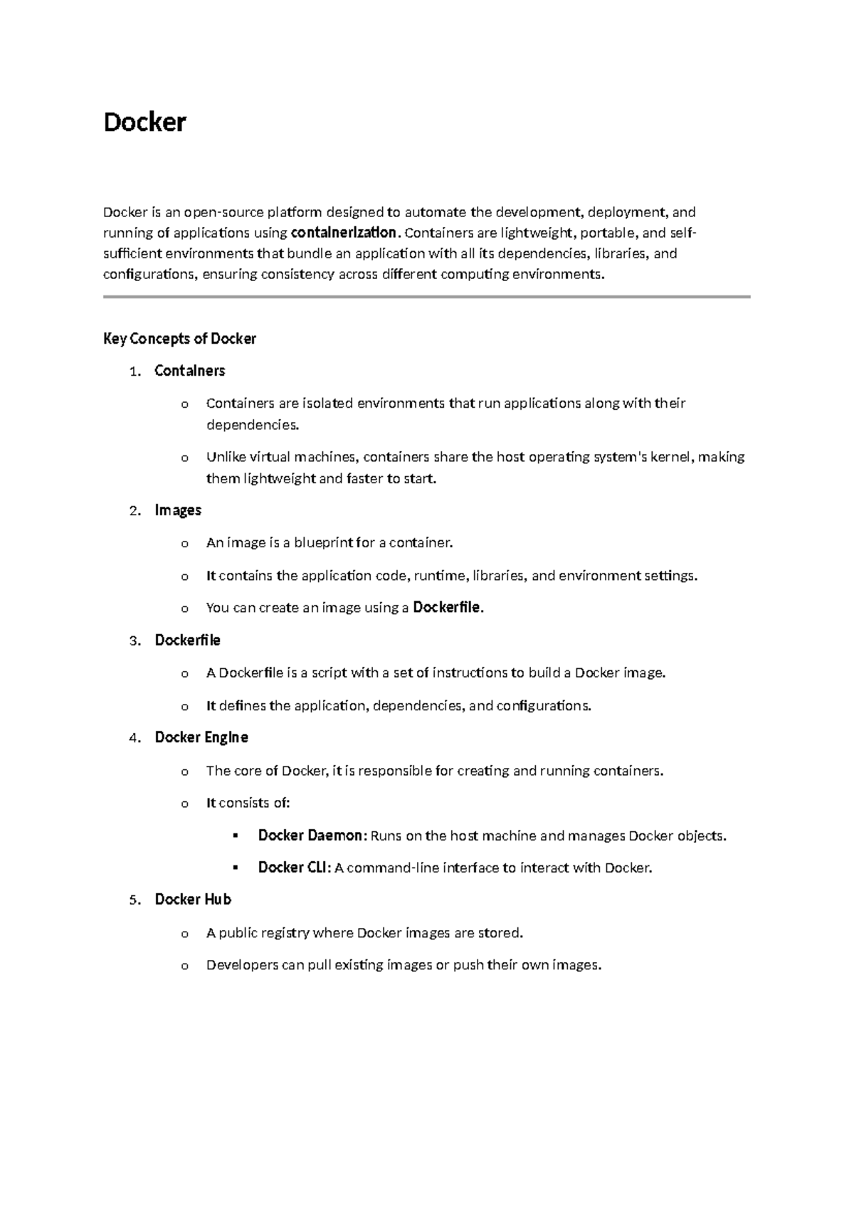 Docker devops 6th ques - asdfhj,mb ncv - Docker Docker is an open ...