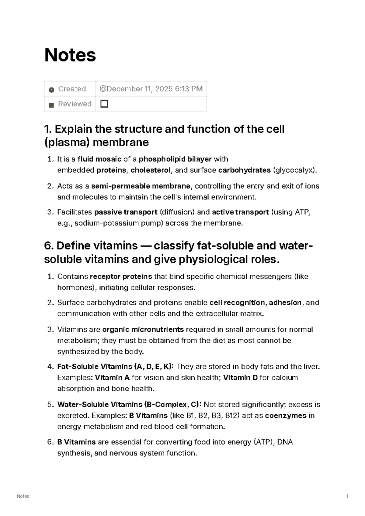 Metabolism and Molecular Biology: Key Concepts and Q&A (Course Code ...