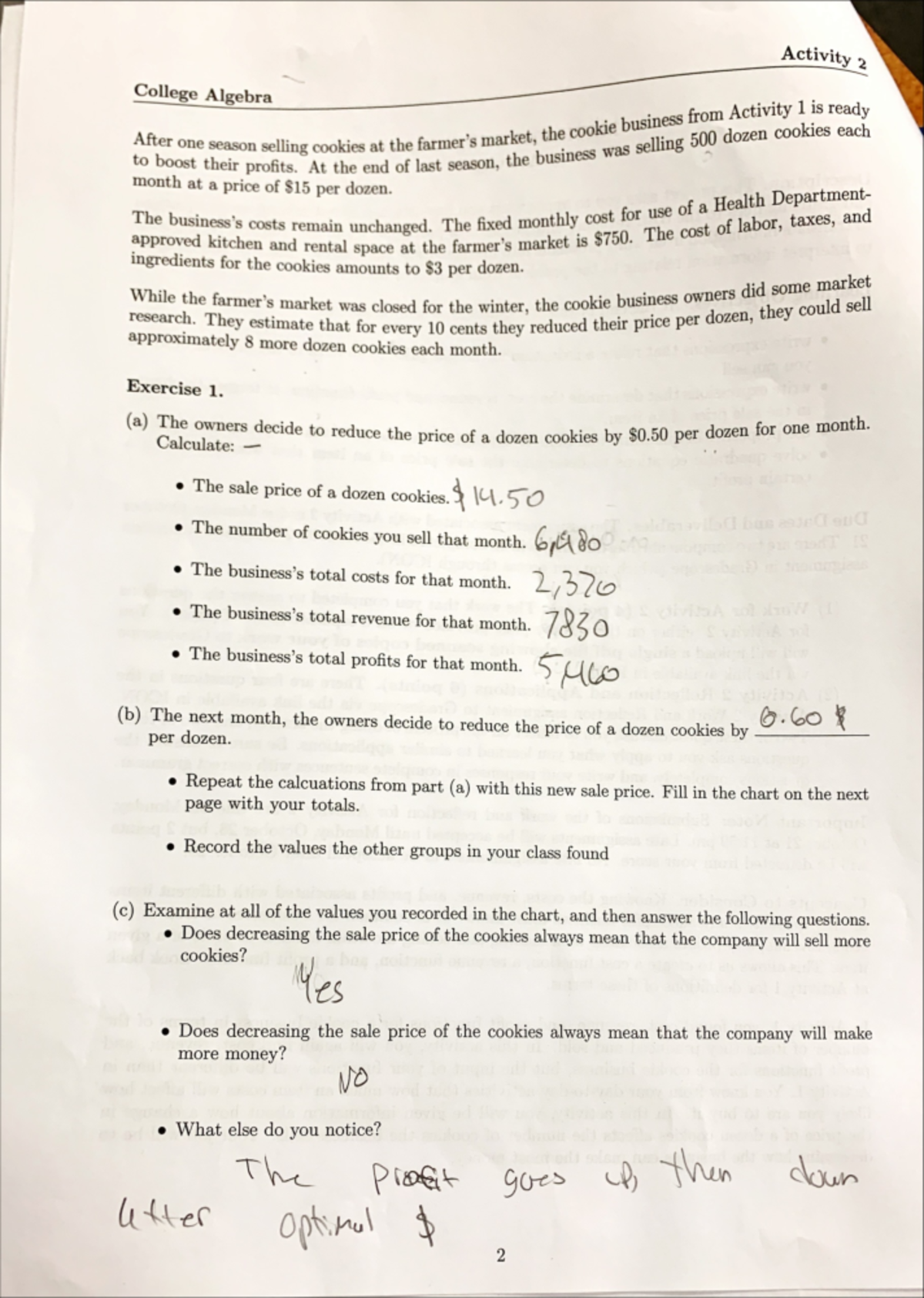 Activity-2 - activity 2 paper for college algebra - Activity 2 College ...