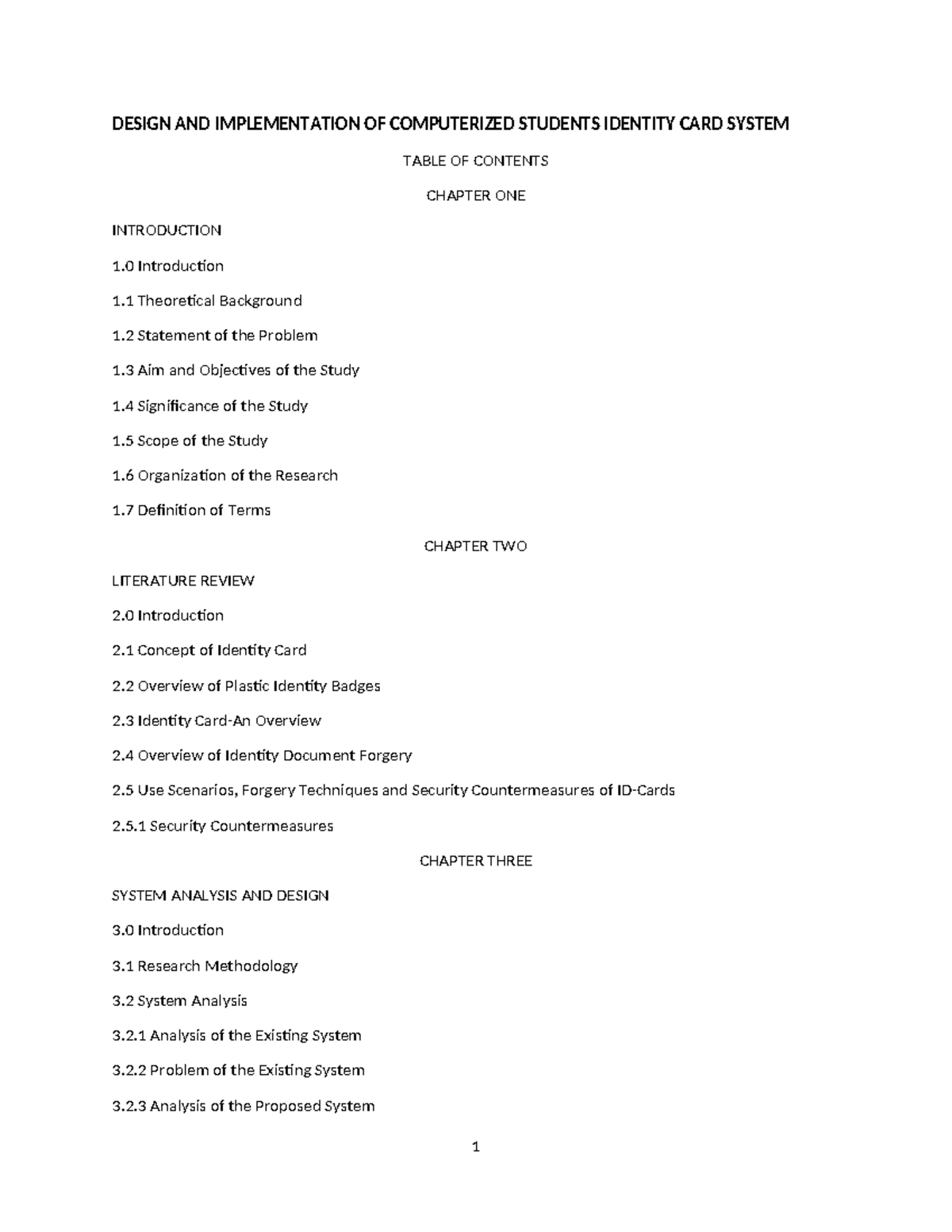 Design & Implementation of Computerized Student ID System (CSE101 ...