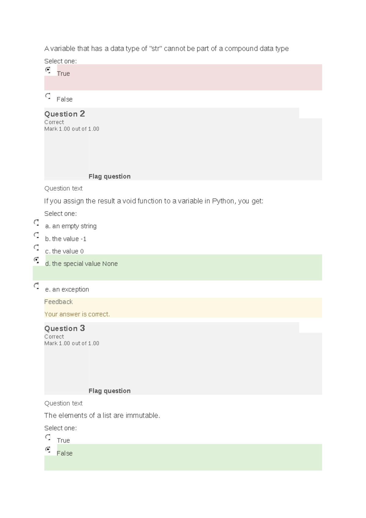 CS 1101 Final Exam Review: Python Concepts and Questions - Studocu