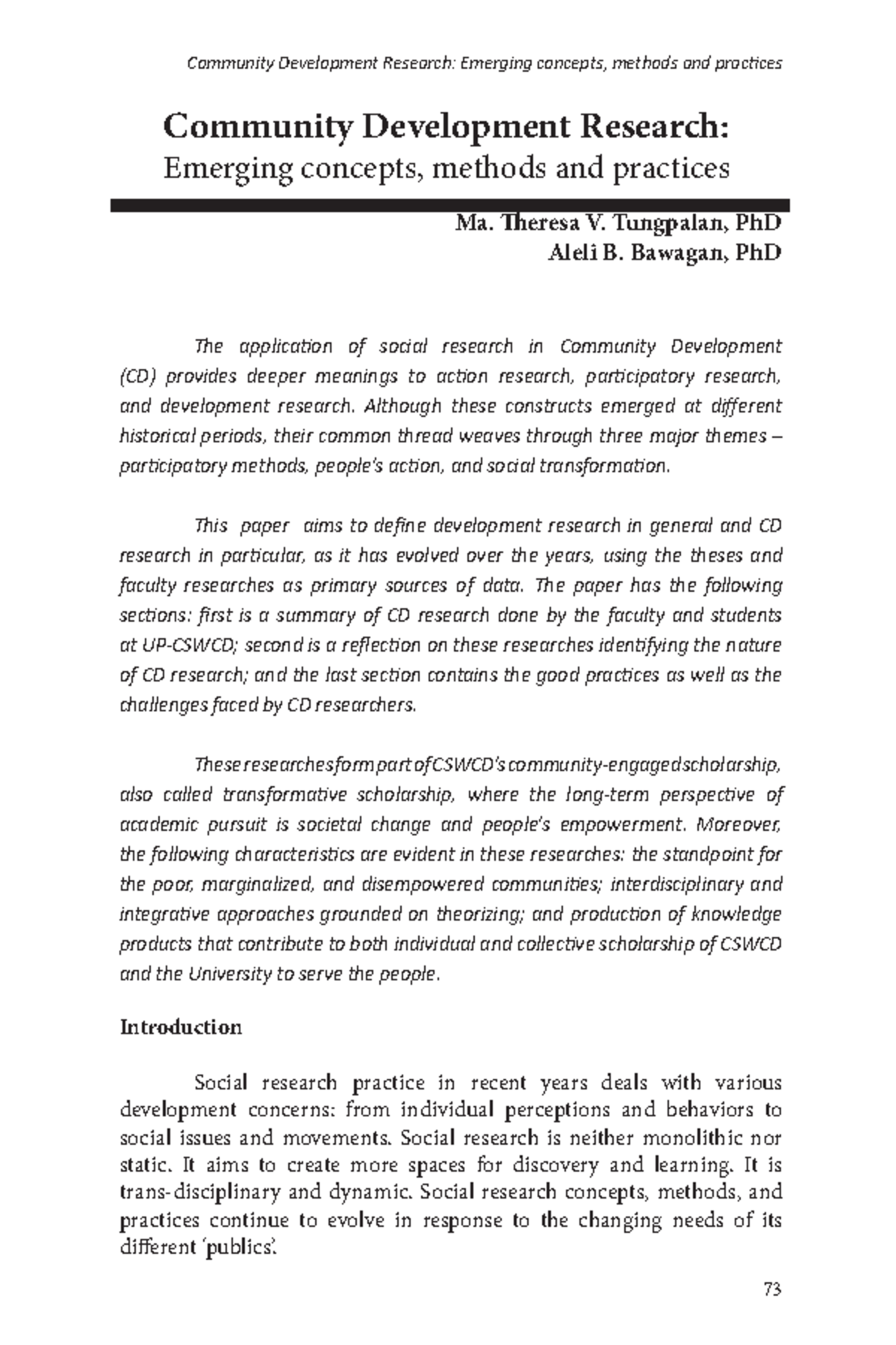 2015 PJSD Community Development Research: Concepts and Practices - Studocu