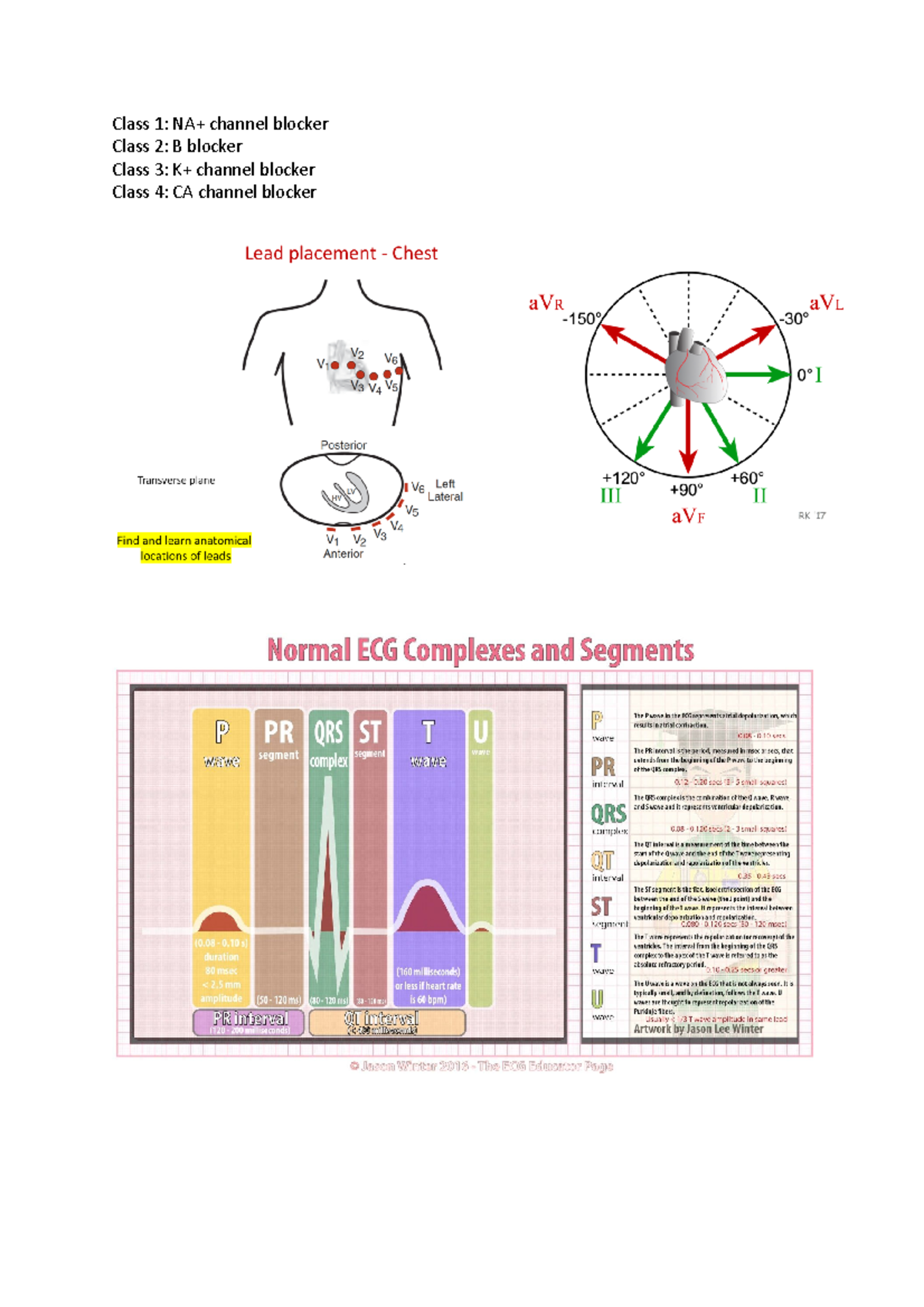 ECG & Cardiac Arrhythmias Notes for Course CODE 101 - Studocu