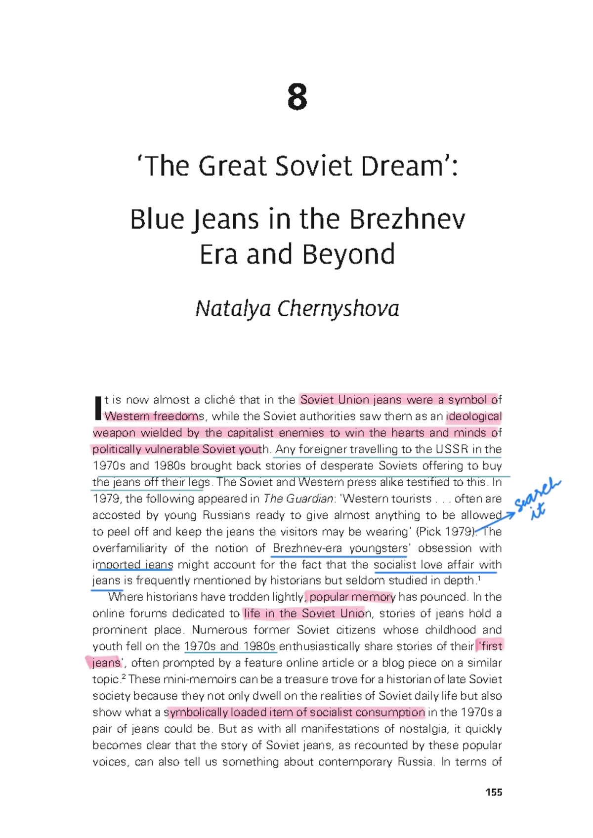 SOVT 101: The Cultural Significance of Jeans in the Brezhnev Era - Studocu