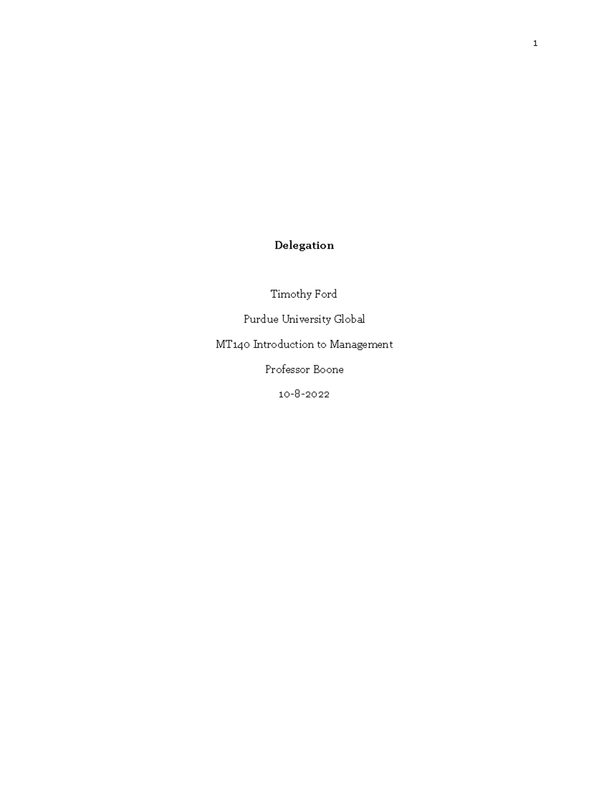 MT140 Unit 3 Assignment: The Art of Effective Delegation - Studocu