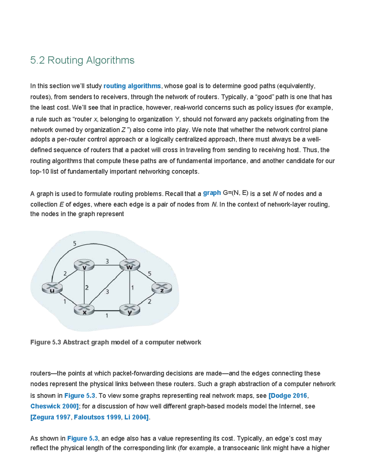 Routing Algorithms: Distance-Vector and Link-State Approaches - 5 ...