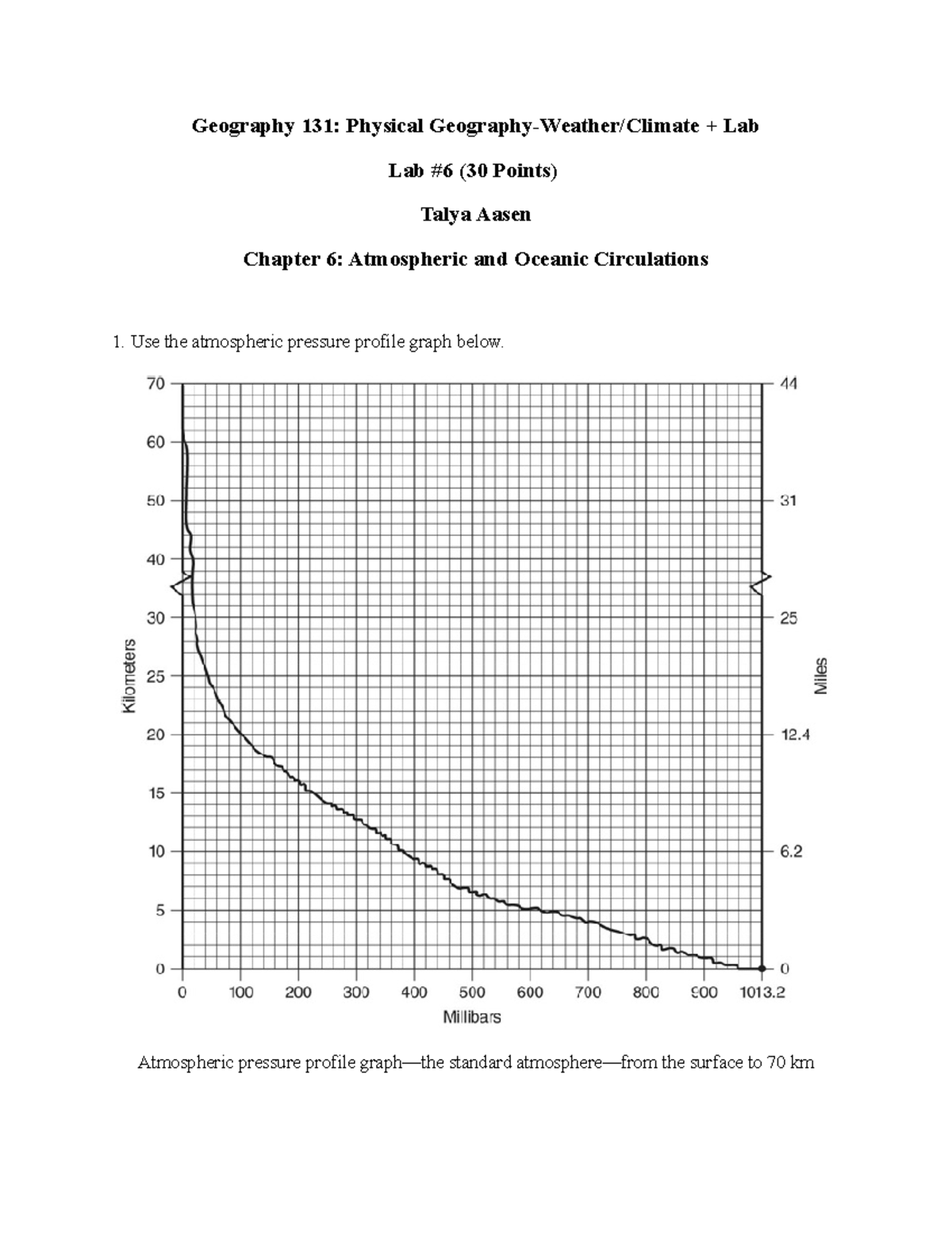Lab 131: Chapter 6 Atmosphere & Ocean Circulations Study Guide - Studocu