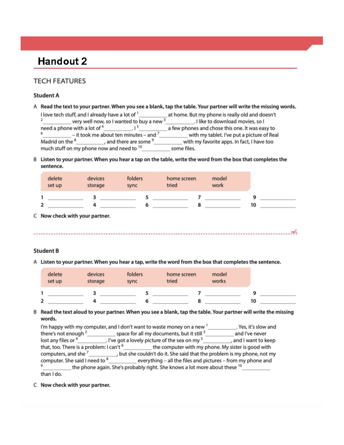 Handout 2 VAB - Tech Features Practice Activity - Studocu