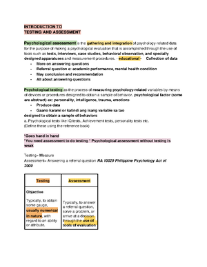 Lesson 3 Different Classifications of Assessment - COLEGIO DE STA. ANA ...