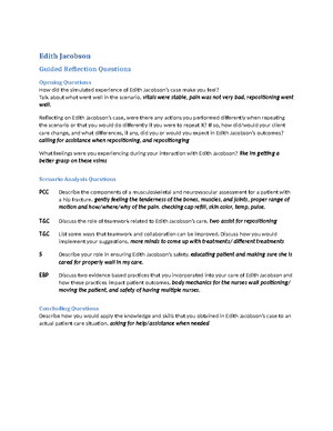 Pre-Simulation Quiz Next GEN Harry Hadley - Quiz Answers 1 A patient ...