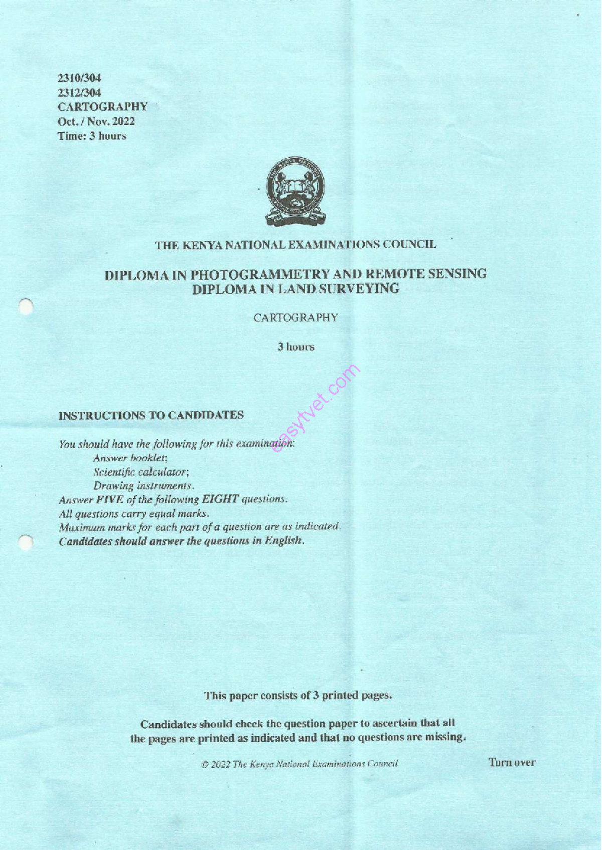 2022n - Surveying - Land survey - easytvet easytvet - Studocu