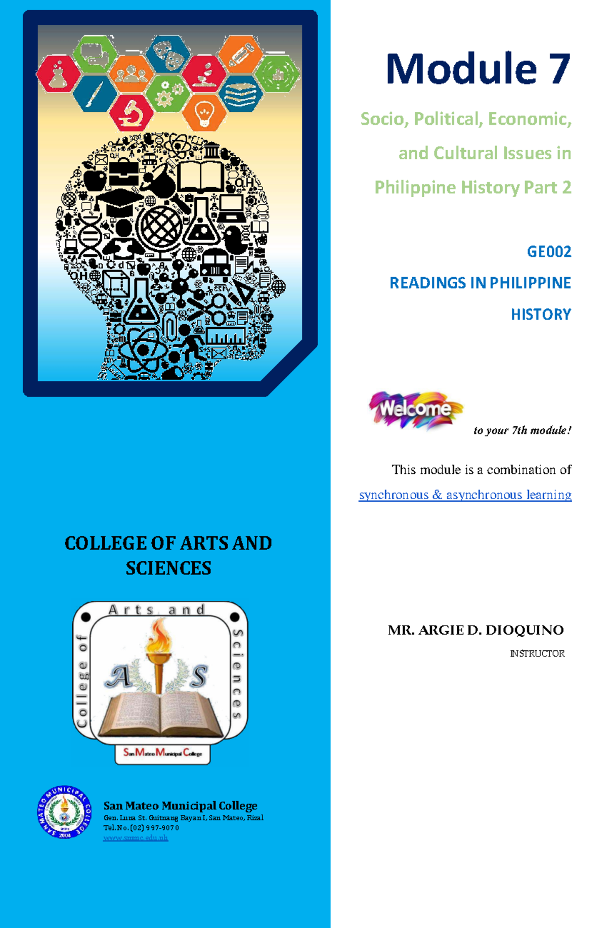GE002 - Module 7: Socio-Political, Economic, and Cultural Issues in PH ...