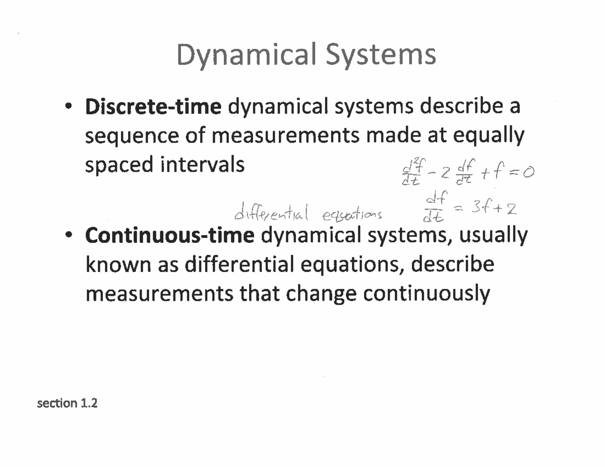 2025 09 04 Lecture - Introduction to Dynamical Systems and Functions ...