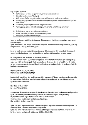 Notater Kapittel 8, Løsninger og Løselighet - NOTATER KAPITTEL 8, LØSNINGER OG LØSELIGHET 8 ...