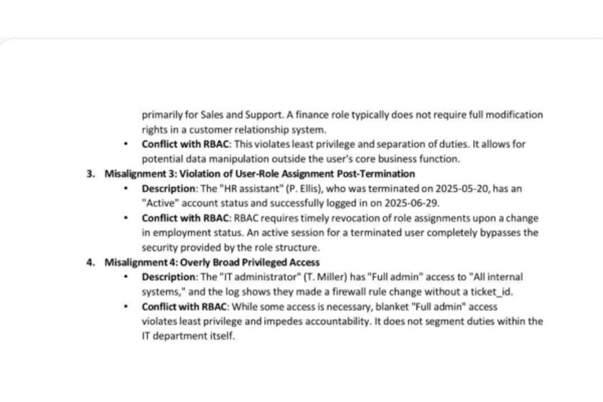 D4272 - Task 1: Analyzing RBAC Misalignments in Access Control - Studocu