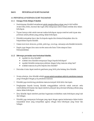 BAB 3 Logik DAN Falsafah - BAB 3 LOGIK DAN FALSAFAH HASIL PEMBELAJARAN ...