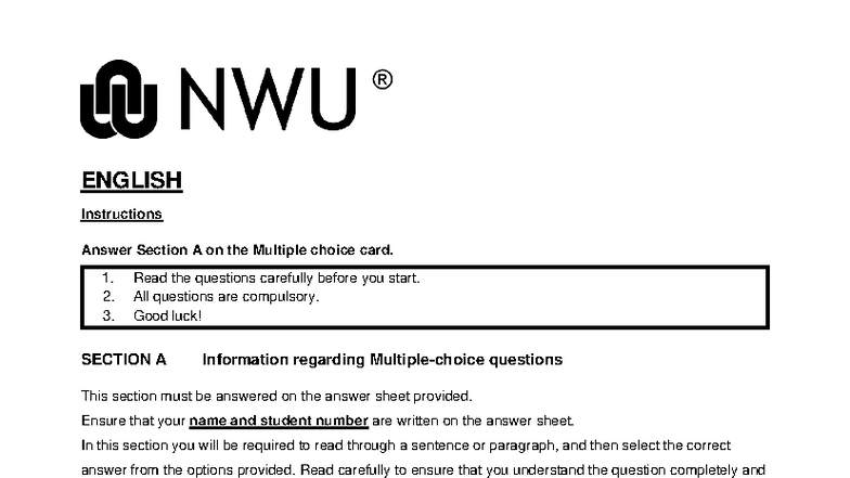 MFPC 221: Final Exam Instructions and Multiple Choice Questions - Studocu