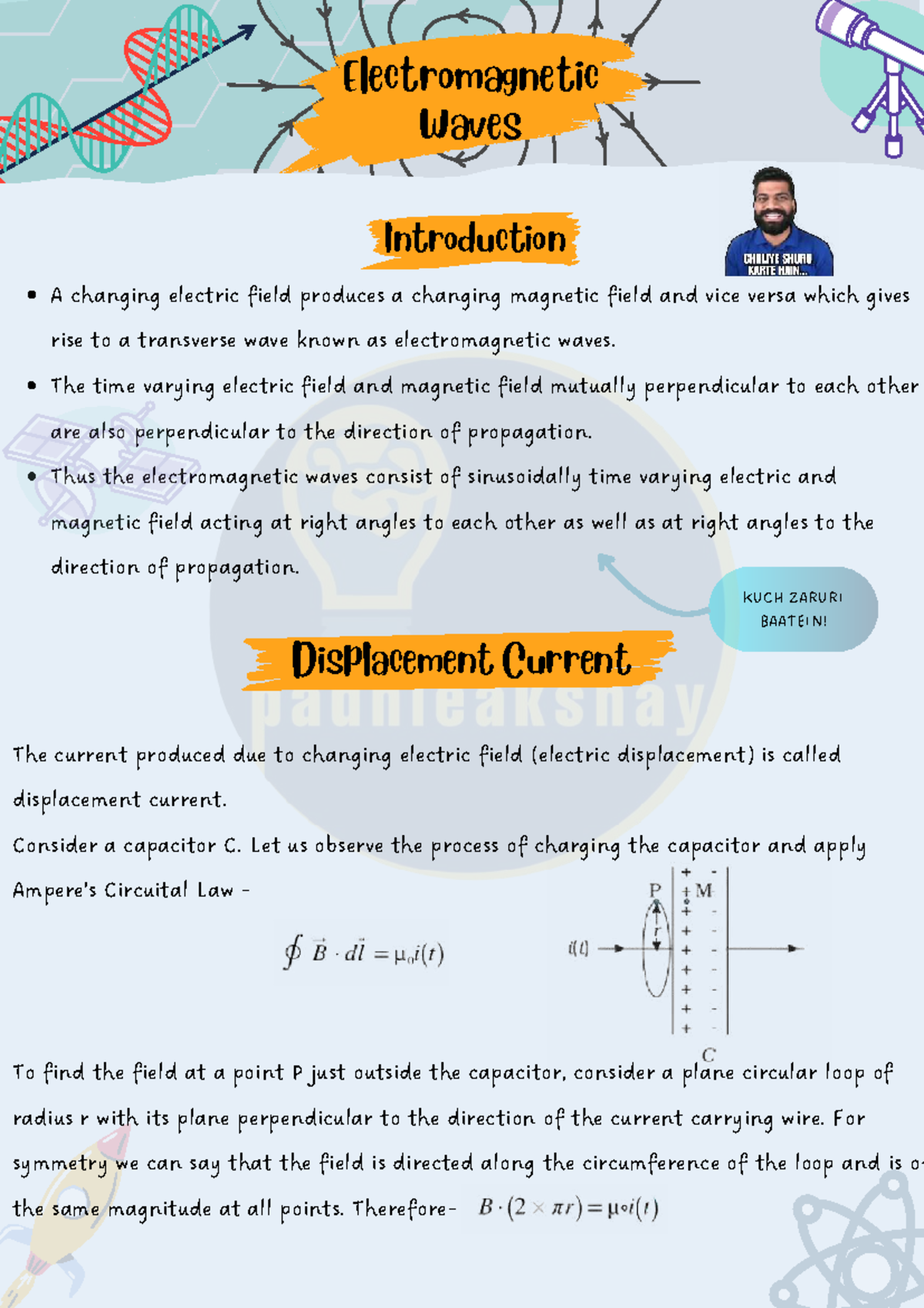 Chapter 8: Introduction to Electromagnetic Waves and Their Properties - Studocu