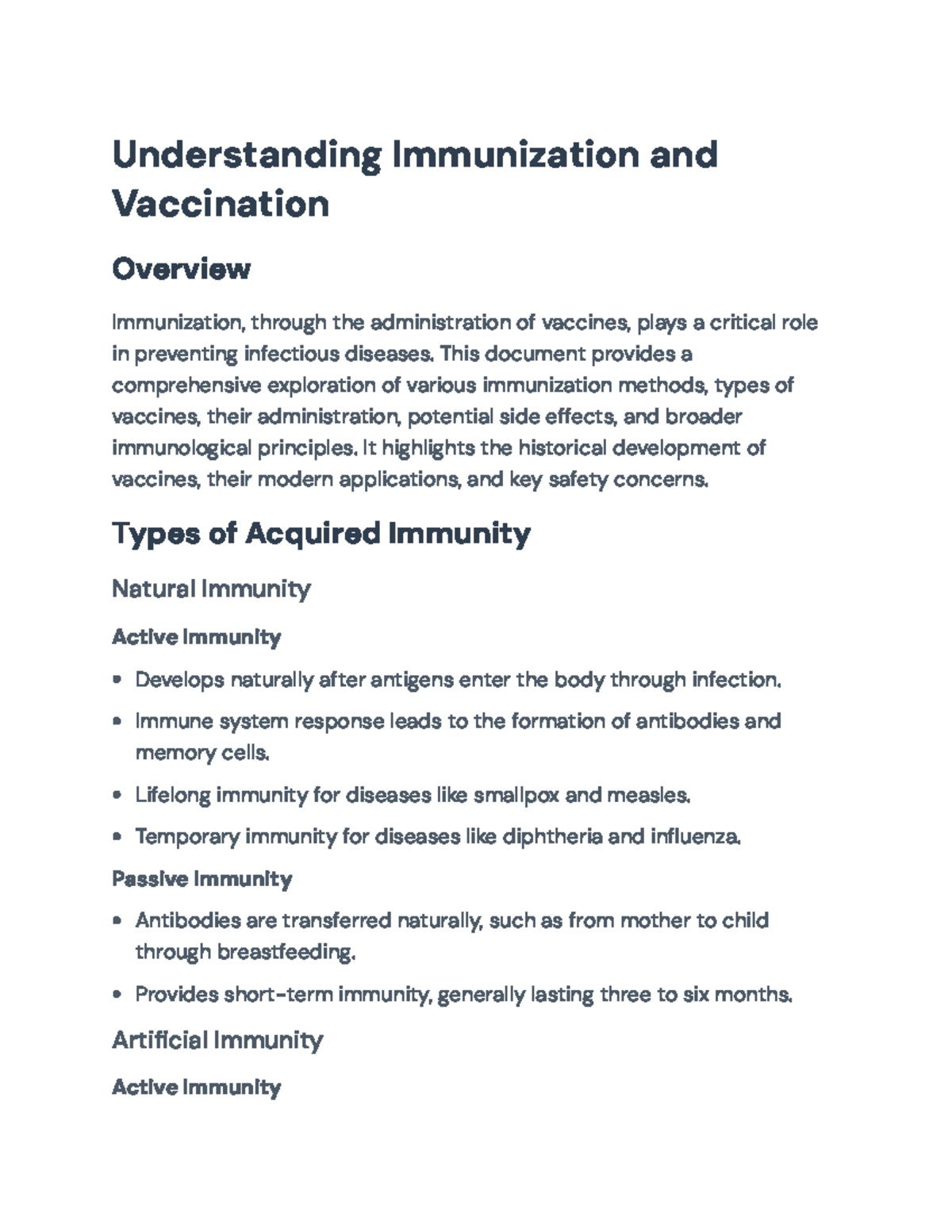Immunization and Vaccination: Comprehensive Overview and Methods ...