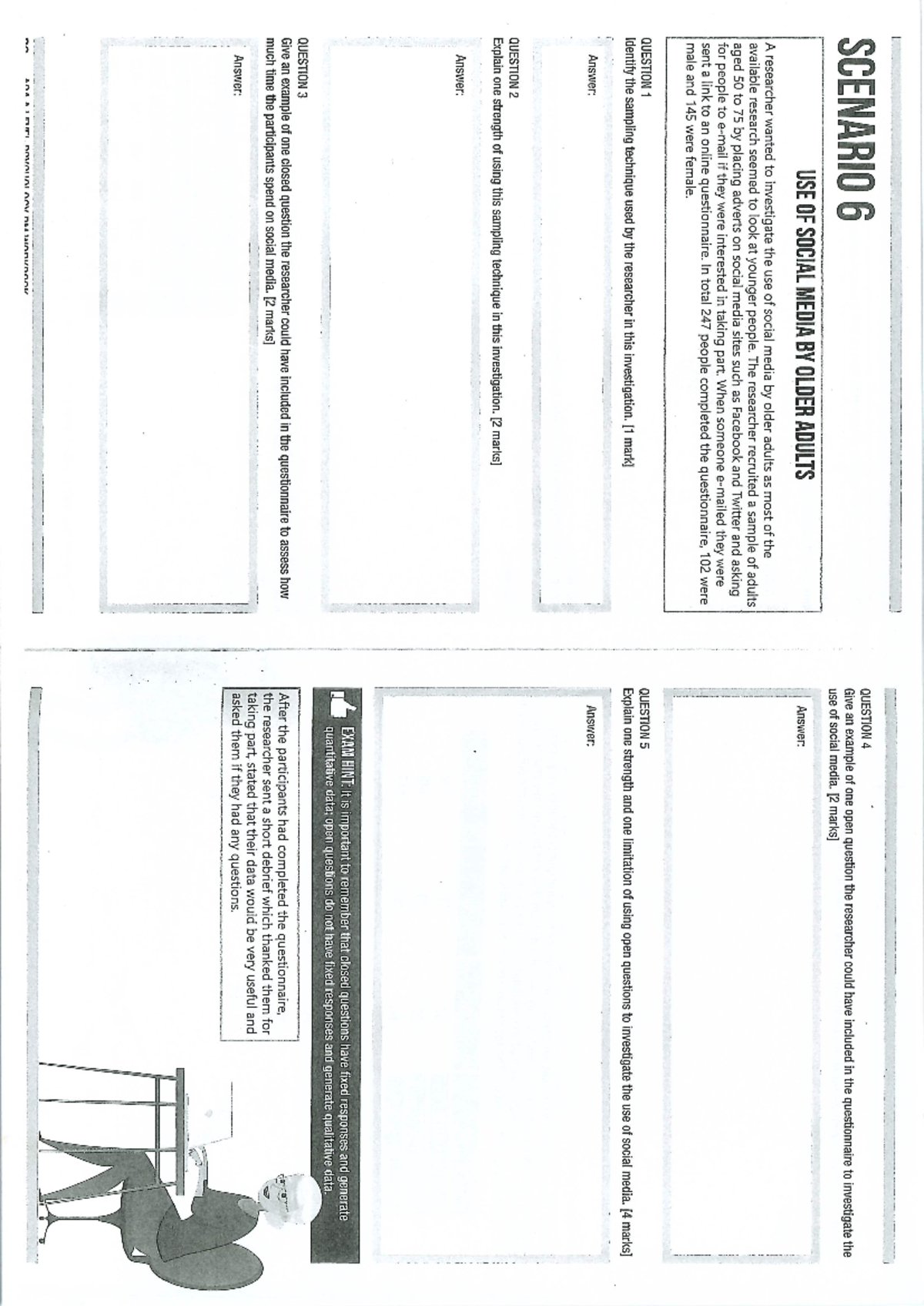 Scenario 6 question - SCENARIO 6 QUESTION 4 Give an example of one open ...