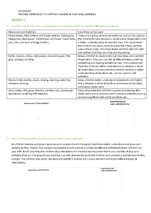 [Solved] Identify at least 2 recognised authorities in Early Childhood - Certificate III Early ...