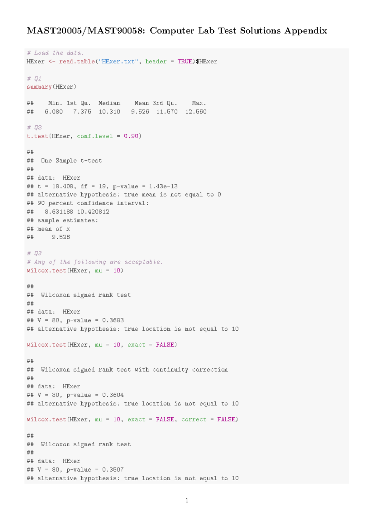 lab test solution Code - MAST20005/MAST90058: Computer Lab Test ...