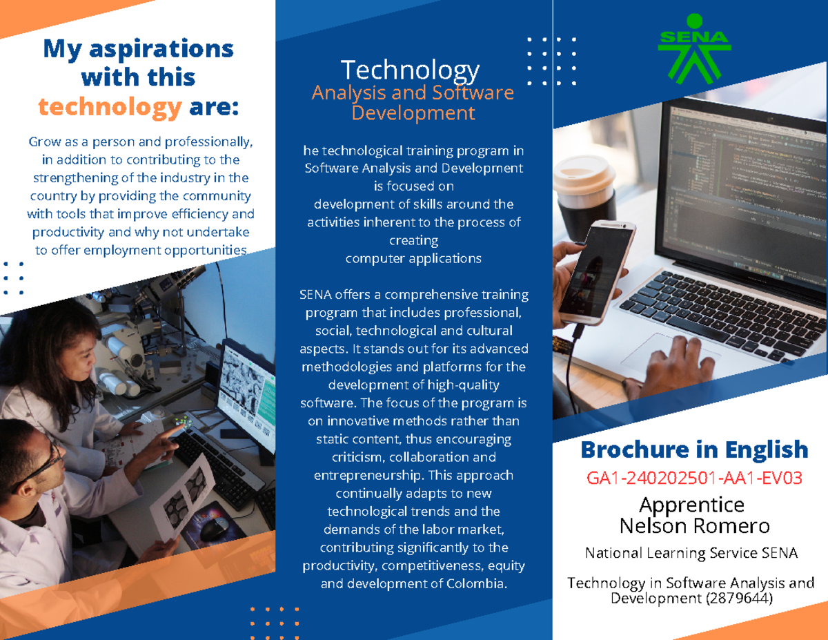 Folleto. GA1-240202501-AA1-EV03 - Technology Brochure in English My aspirations with this ...