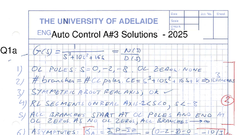 Root Locus Example - ENG 2025 Engineering Design Calculations - Studocu