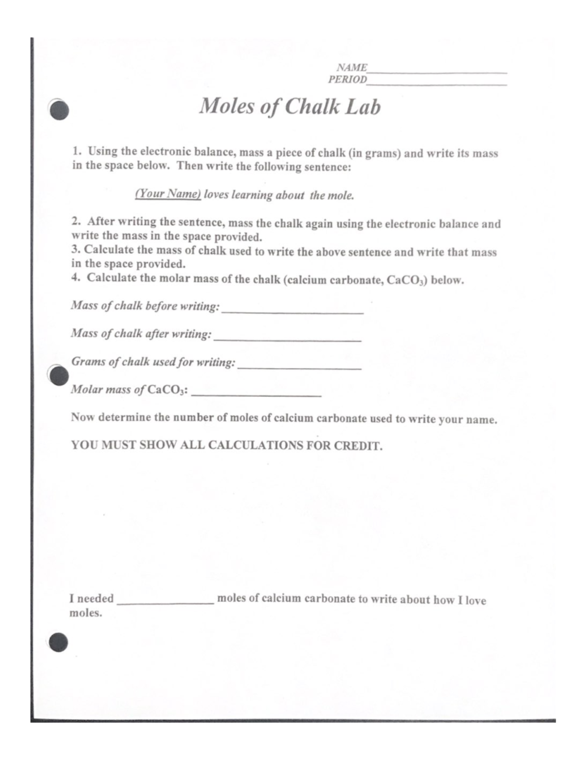 Kami Export - Karma Bates - Moles of Chalk Lab Experiments - Studocu