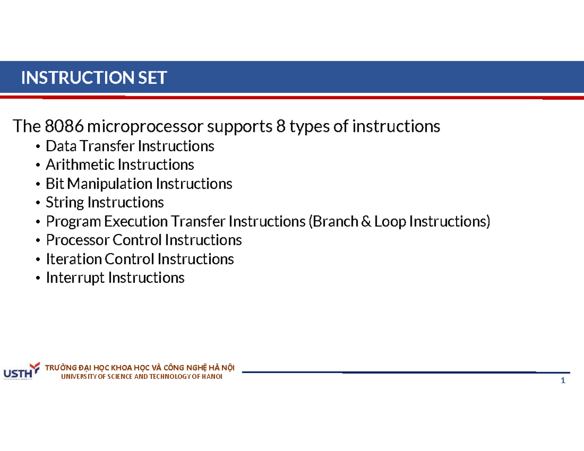 Microprocessor Microcontroller Lec 28102024 Lecture Note Part2 Trжїб њng