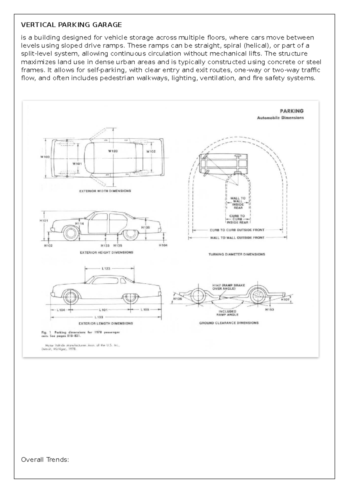 Vertical Parking Garage RSW: Design, Trends, and Systems Analysis - Studocu