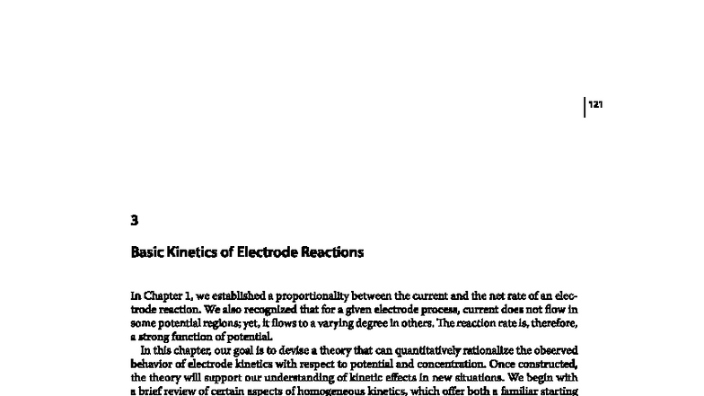 121 3 Basic Kinetics of Electrode Reactions: Theory and Applications ...