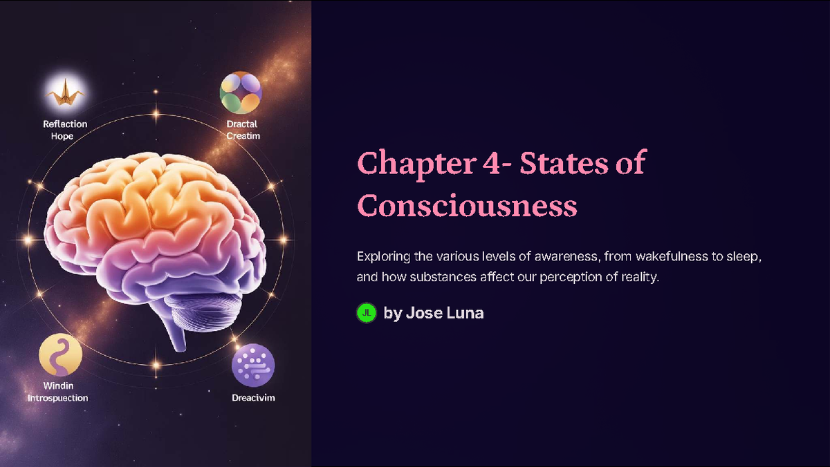 Chapter 4 - States of Consciousness - Studocu